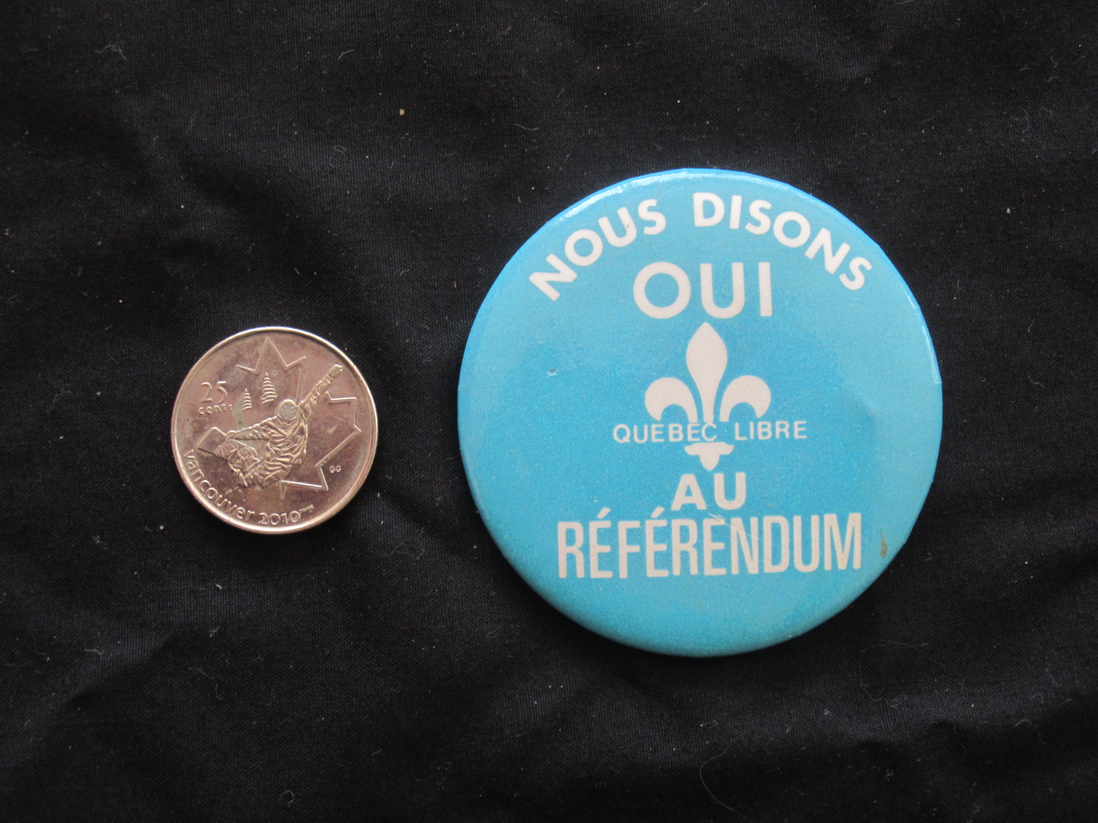 1980 Quebec Referendum Yes/Oui Button – Bill’s Political Shoppe