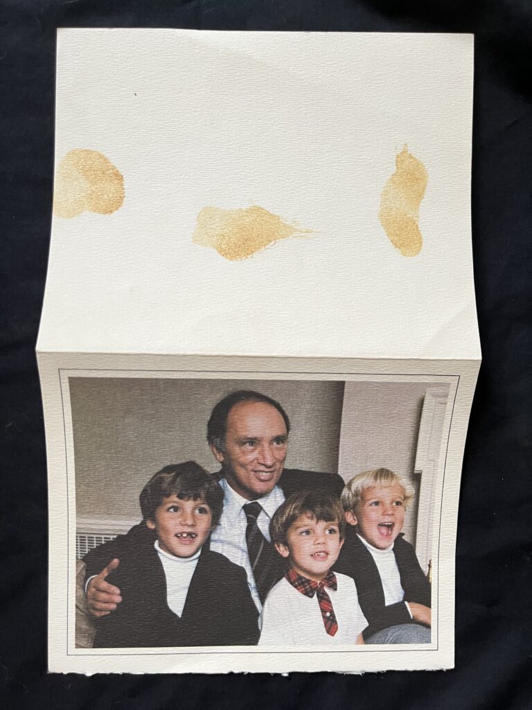 Pierre Trudeau Christmas Card with Justin Trudeau – Bill’s Political Shoppe